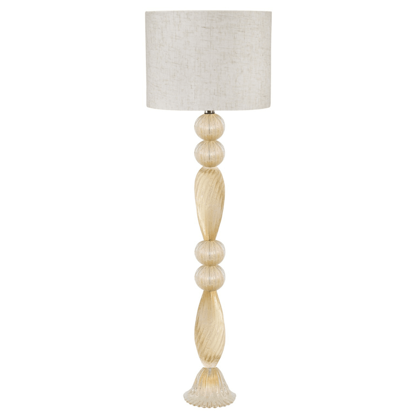 Abajur Murano de Chão Athenas Abajur de Chao de Murano Athenas Champagne