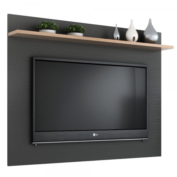 Painel para TV Até 40 Polegadas Benevello 2034 Grafite - Quiditá Móveis