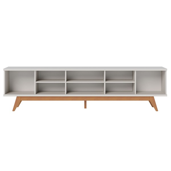 Rack para TV 75 Polegadas Fortaleza 4 Portas 1 Prateleira Ripado Off ...