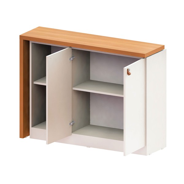 Mesa Escrivaninha Versa Home com Tampo Multifuncional 2 Portas Freijó ...