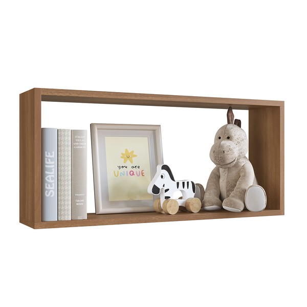 Nicho Organizador Ni7030 Grande Multiuso Nogal - Art In Móveis